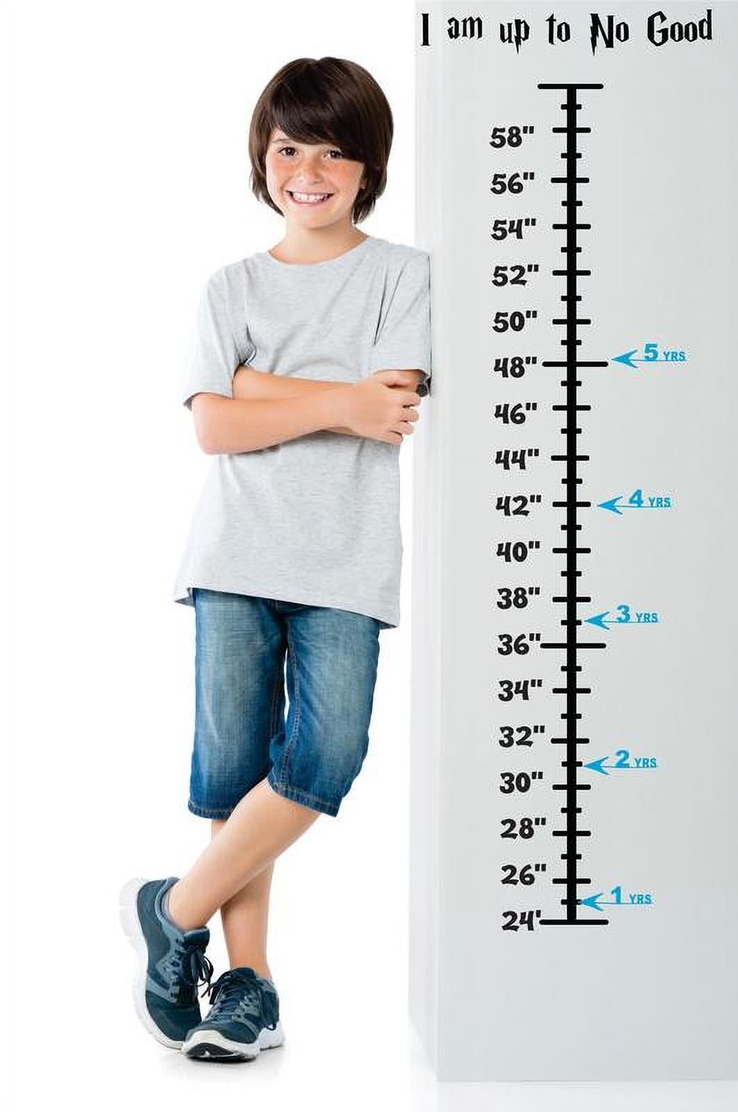 Baby Vinyl Growth Chart Decal Hanging Height Ruler Sticker For Children ...