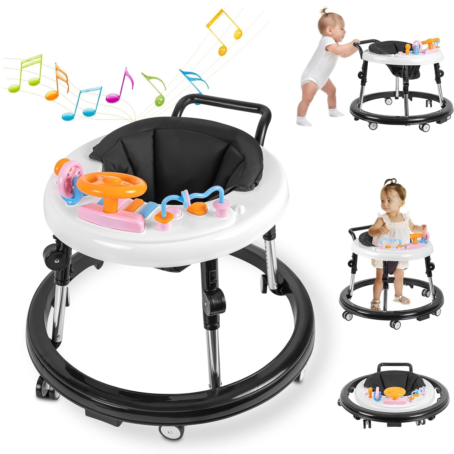 Baby Walker Foldable, Baby Walkers and Activity Center for Boys Girls ...