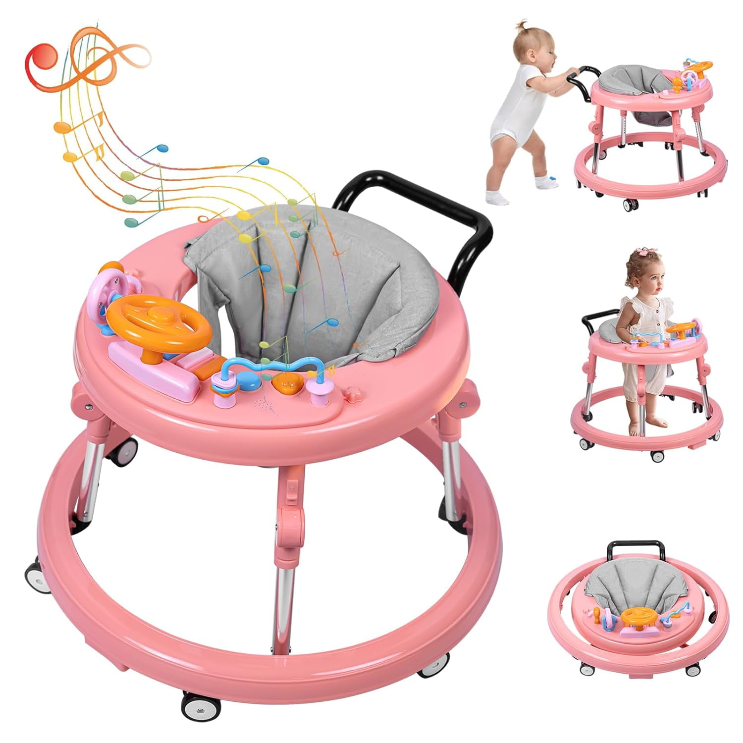Baby Walker Foldable, Baby Walkers and Activity Center for Boys Girls ...