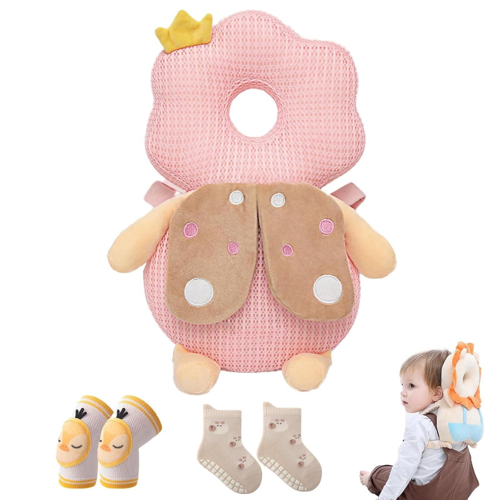 Baby Walker Head Protector Backpack Wear,Toddler Adjustable Baby Head ...