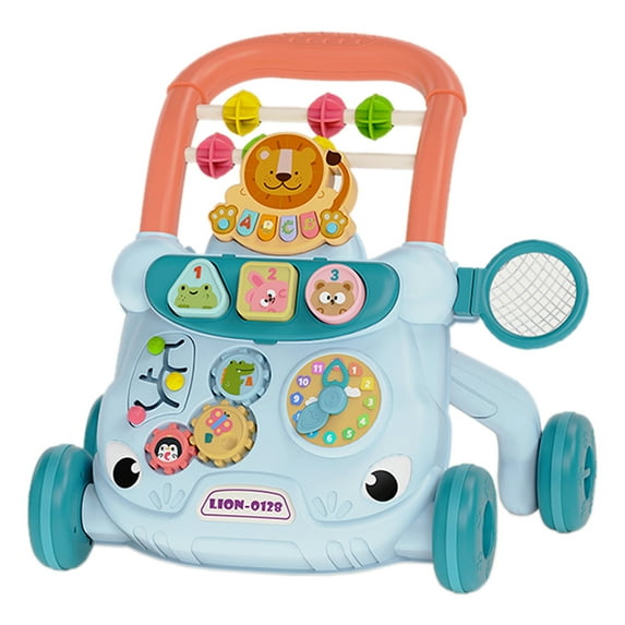 Baby Walker Sit and Stand Push Learning Toys, Speed Adjustable Musical ...