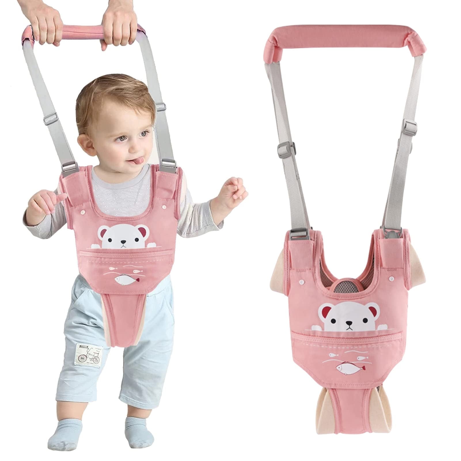 Baby Walking Harness Handheld Baby Walker Assistant Belt Adjustable ...