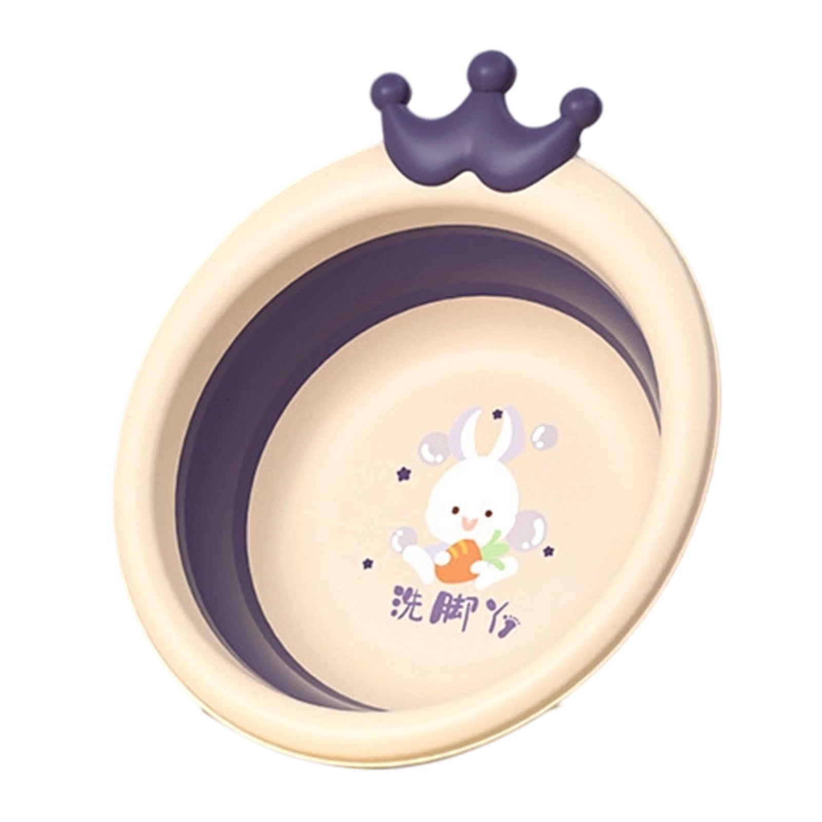 Baby Wash Basin Round Dragon Collapsible Plastic Cute Cartoon Folding ...