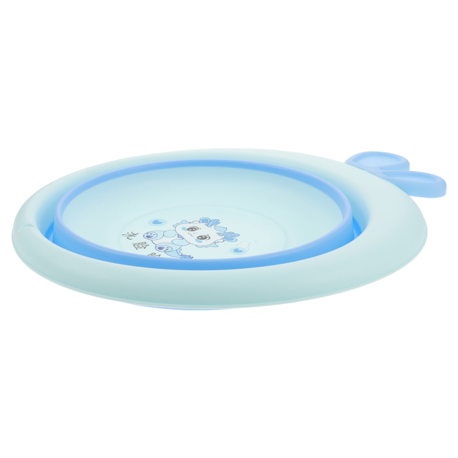 Baby Wash Basin Round Dragon Collapsible Plastic Cute Cartoon Folding ...