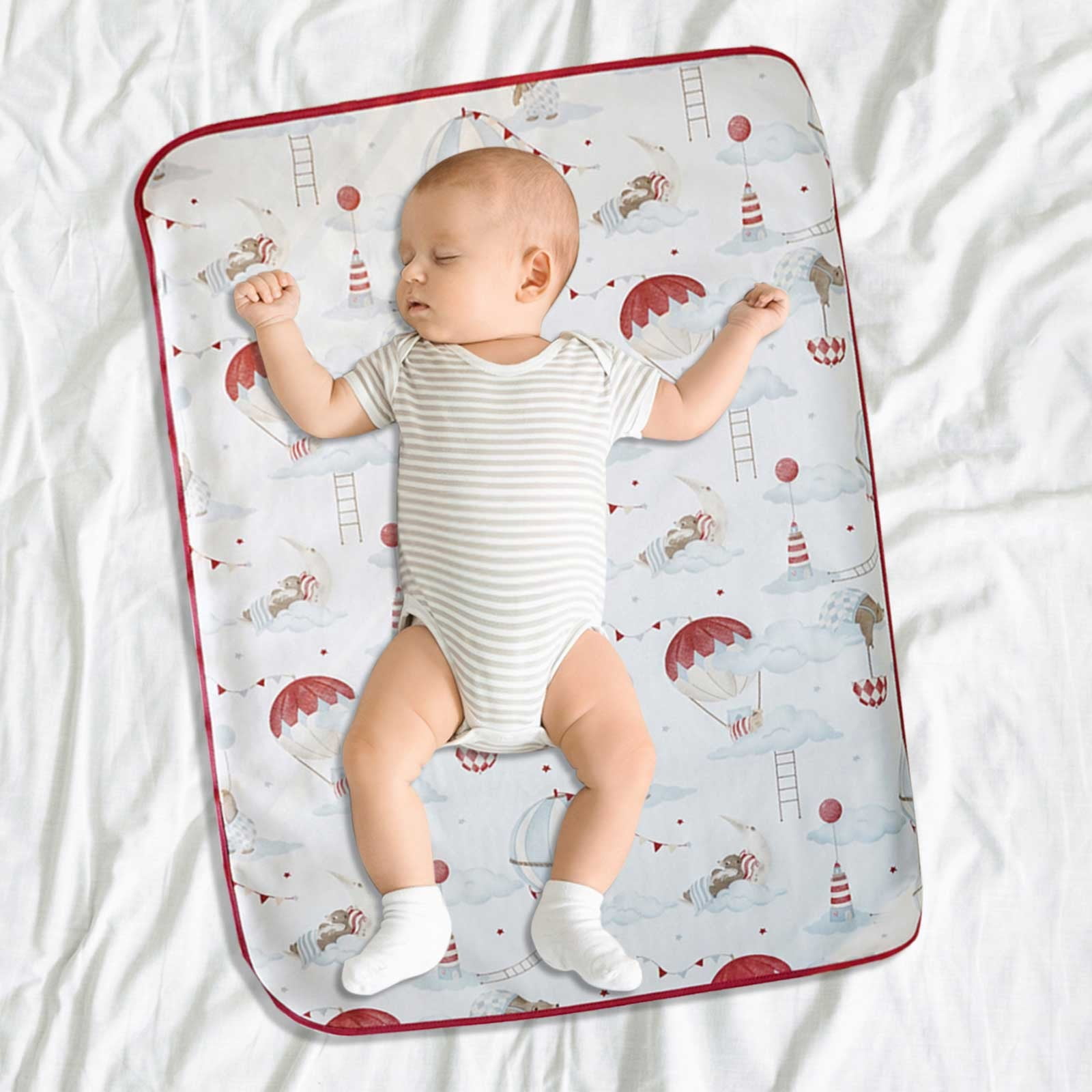 Baby Waterproof Bed Pad Washable Mattress Pad Reusable Underpads Bed ...