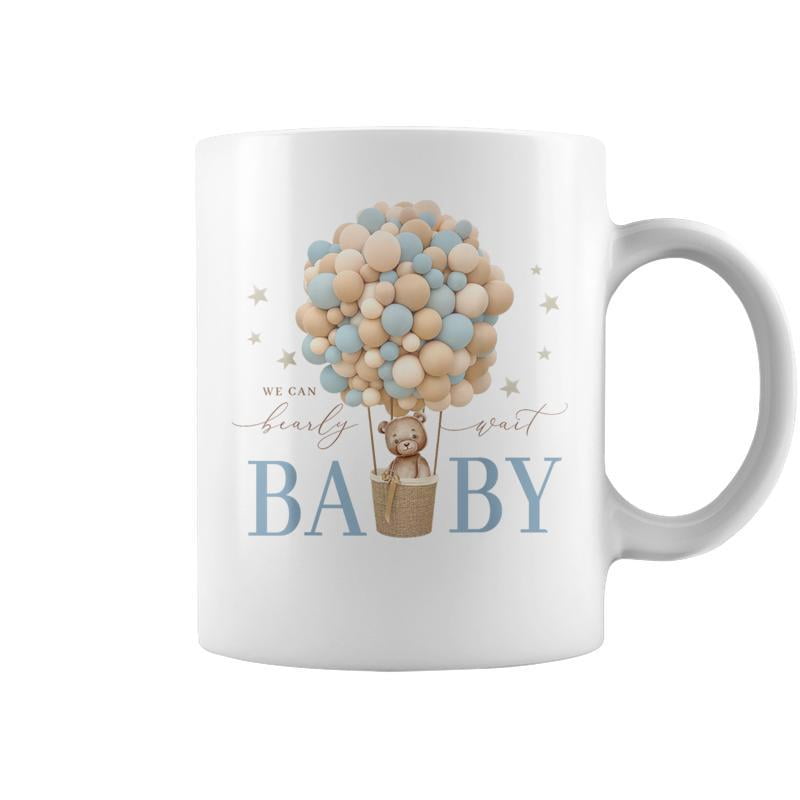 Baby We Can Bearly Wait Baby Shower Bear Family Matching Coffee Mugs ...