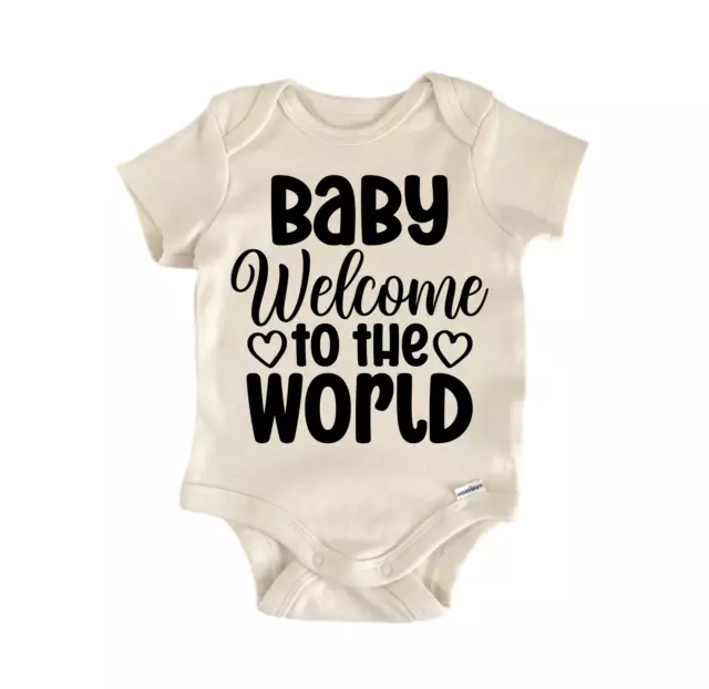 Baby Welcome To The World Baby Boy Girl Clothes Infant Bodysuit Cute ...