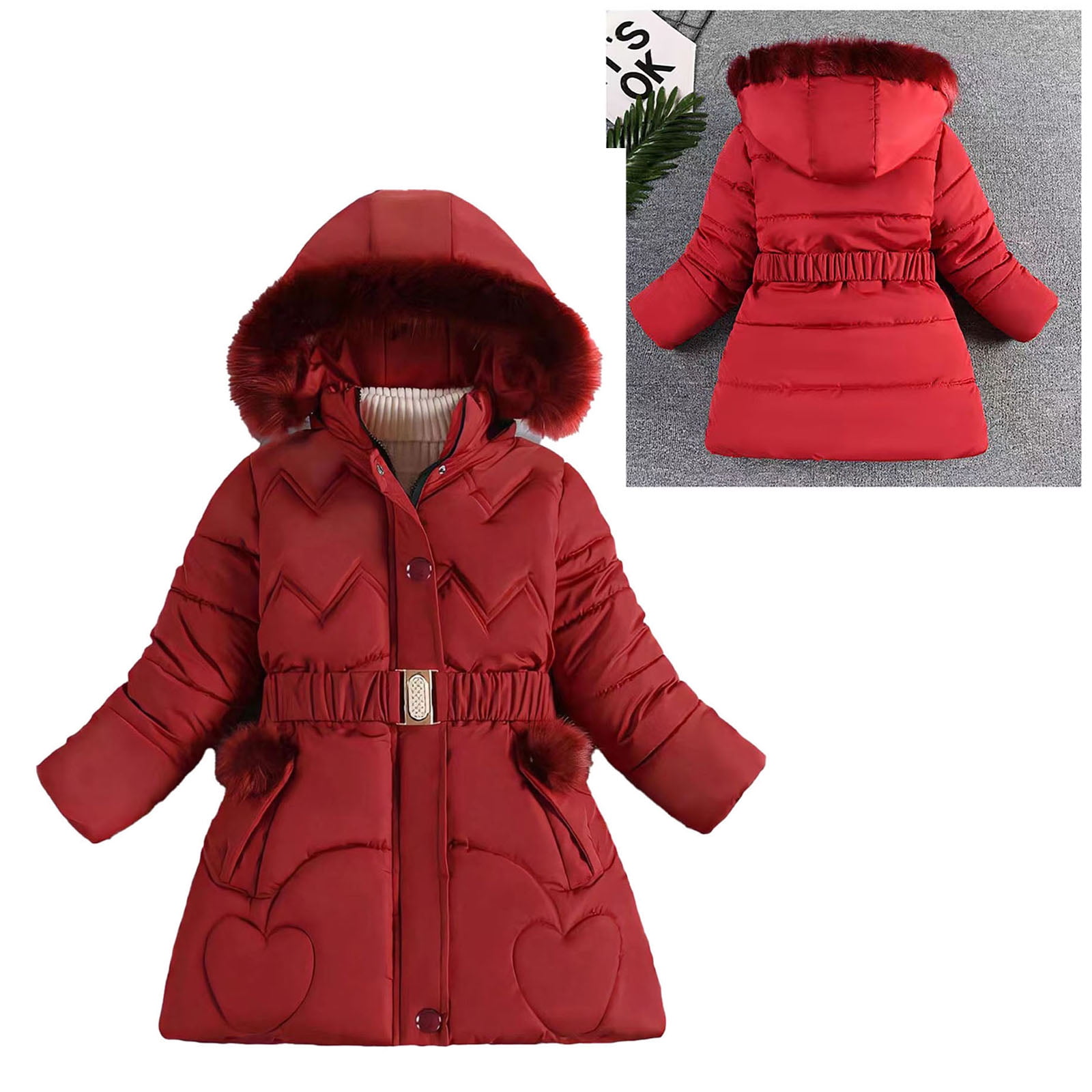 Baby Winter Coat,Baby Boys Puffer Coat With Mid-length Hoods Zipper Up Down Coats For Baby Kids ...