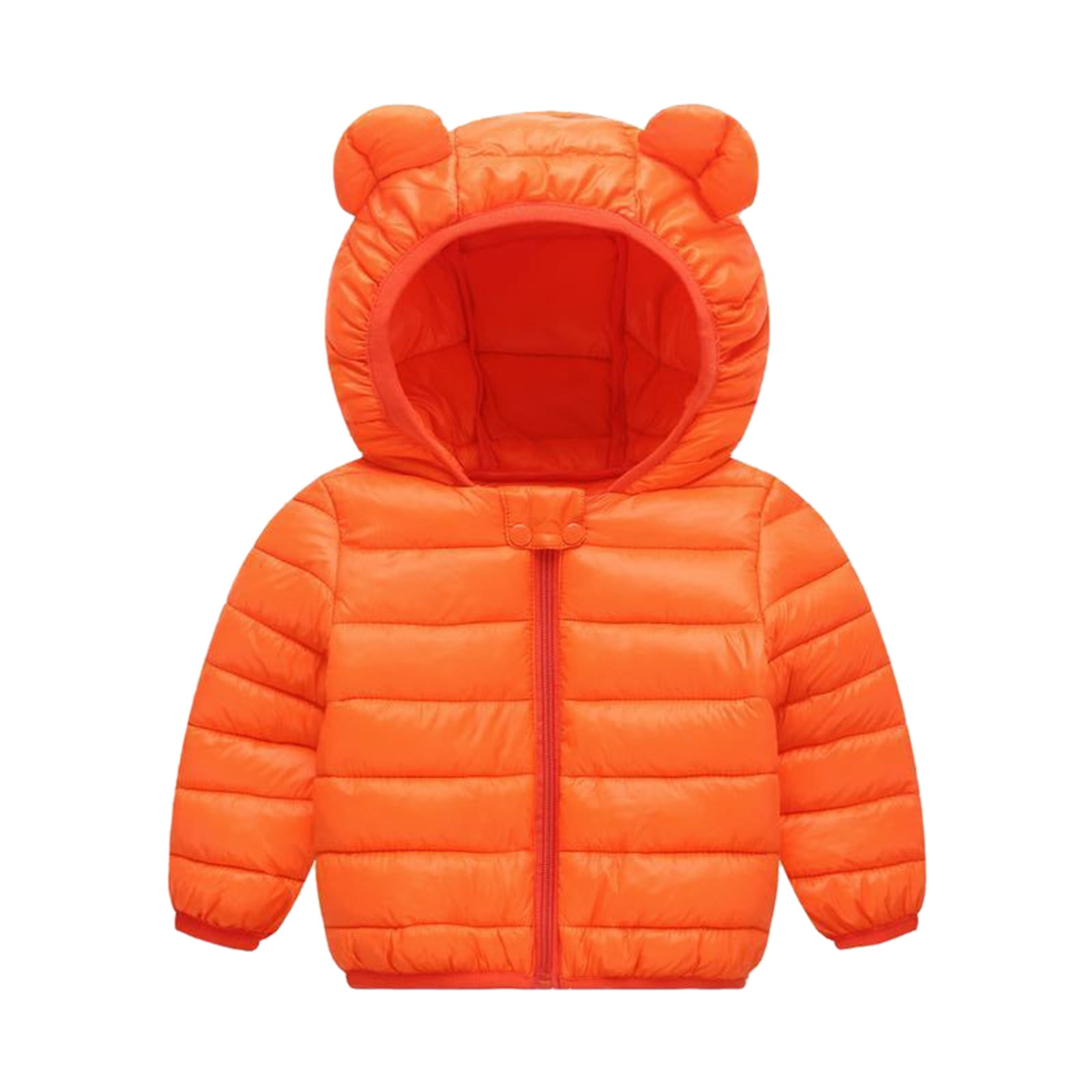 Baby Winter Coat Little Boys Girls Puffer Coat Baby Hoodie with Bear Ear Zipper Up Down Coats ...