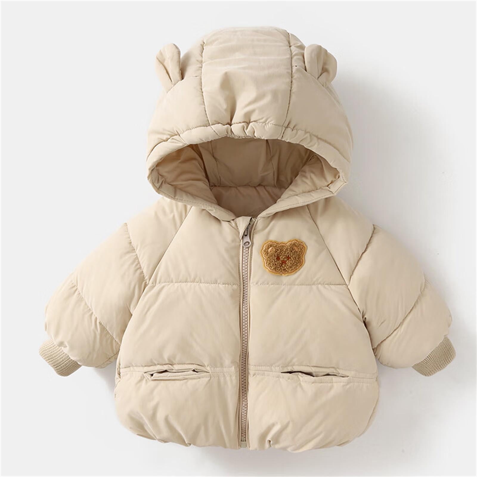 Baby Winter Coat Toddler Puffer Coat Cute Bear Ear Hooded Jacket ...
