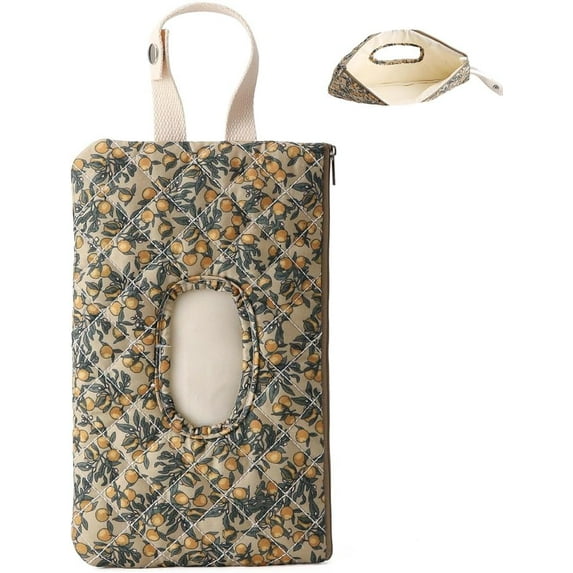 Baby Wipe Holder Floral Quilted for Stroller, Refillable Floral Quilted ...