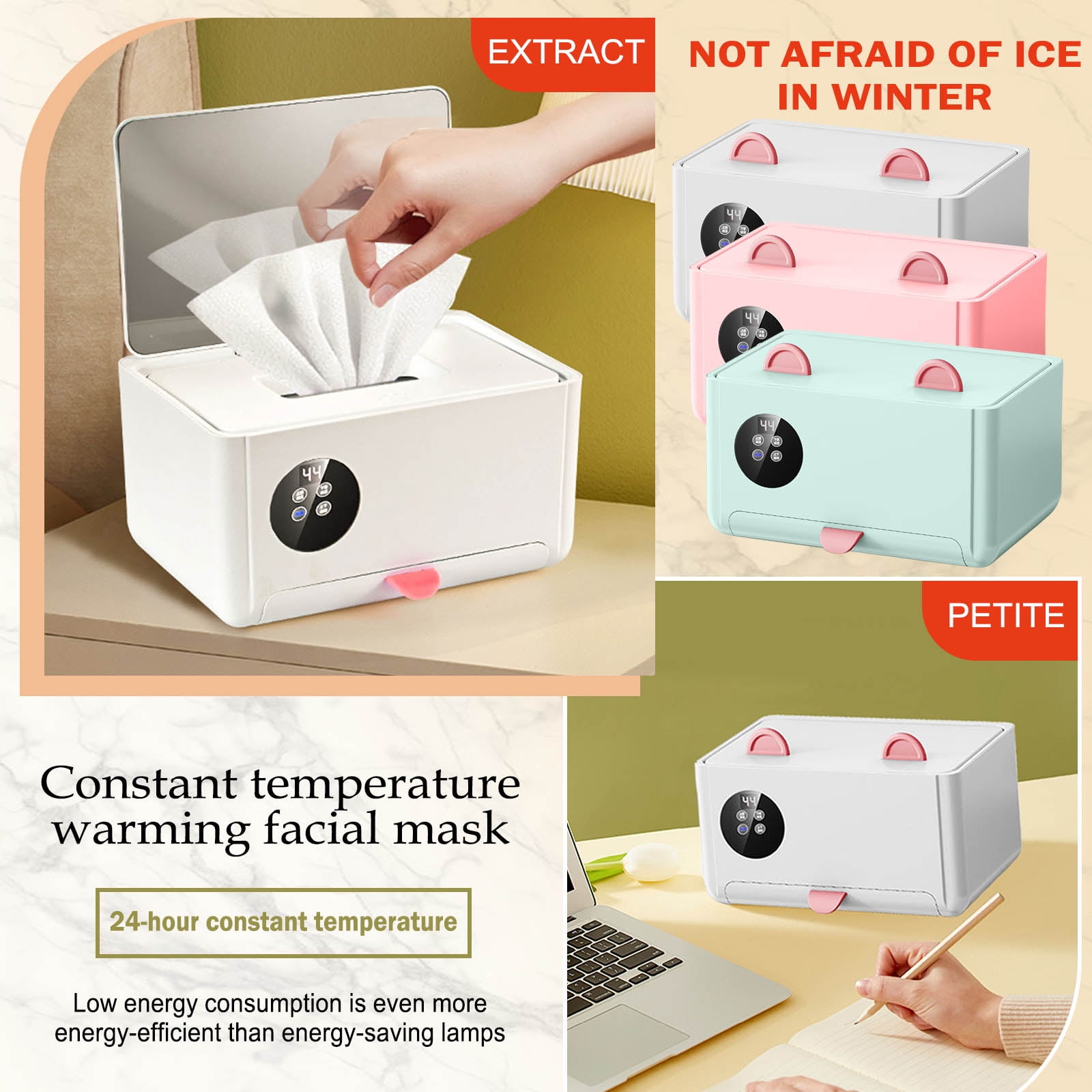 Baby Wipe Warmer Diaper Wipe Dispenser, Portable Heating System for ...