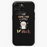 Baby Witch Halloween Expecting a Little Witch Meme iPhone Case 17 16 15 ...