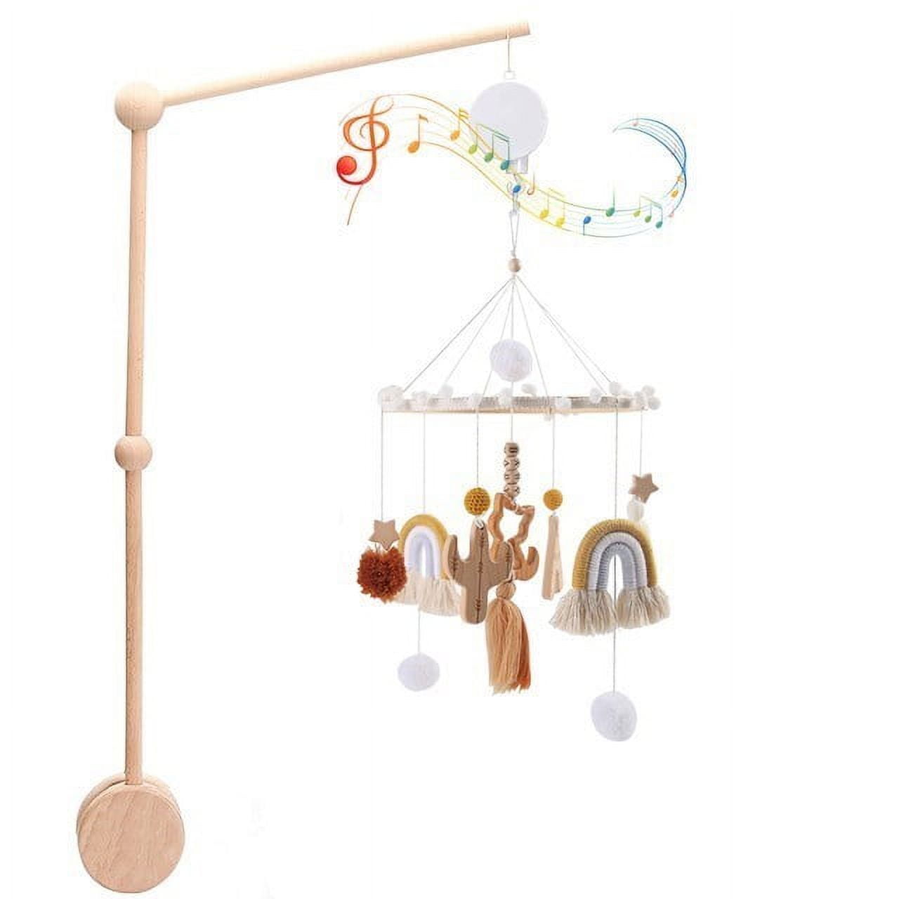 Baby Wooden Bed Bell Bracket Mobile Hanging Rattles Bracket Toys Hanger ...