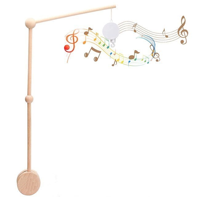 Baby Wooden Bed Bell Bracket Mobile Hanging Rattles Bracket Toys Hanger ...