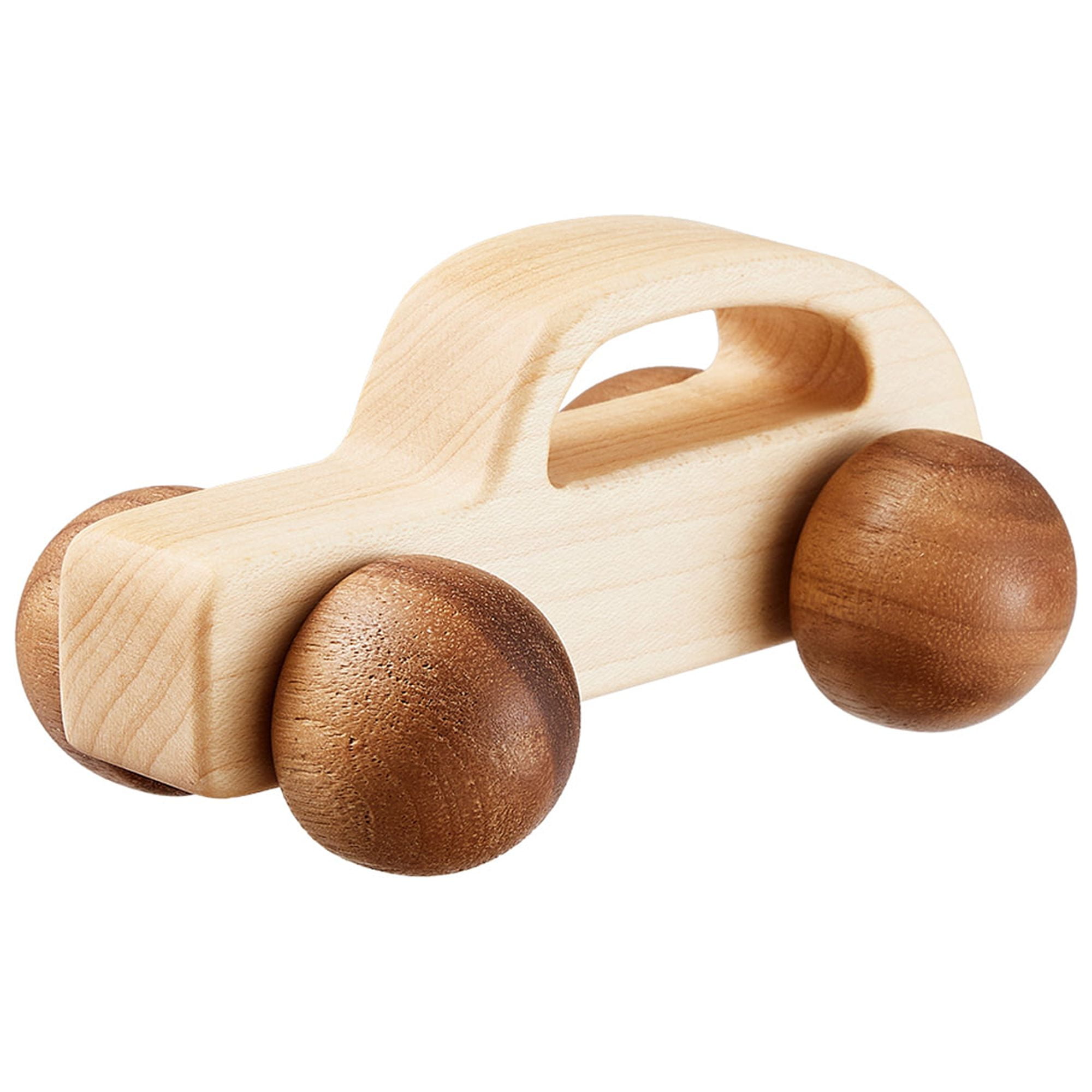 Baby Wooden Mini Car Early Educational Vehicles Toys for Kids Gift ...