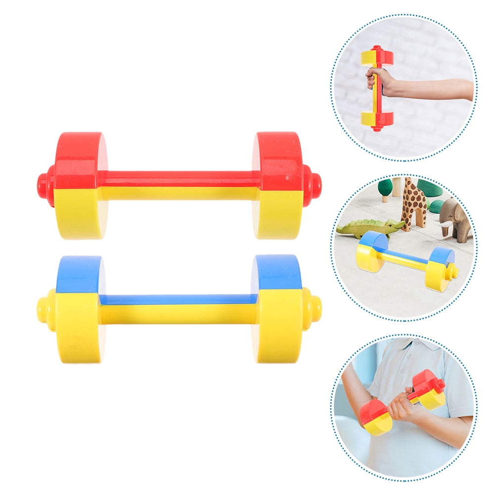 Beaupretty Dumbbell Plastic 2 Pairs 7.9x3.1x3.1in - Walmart.com