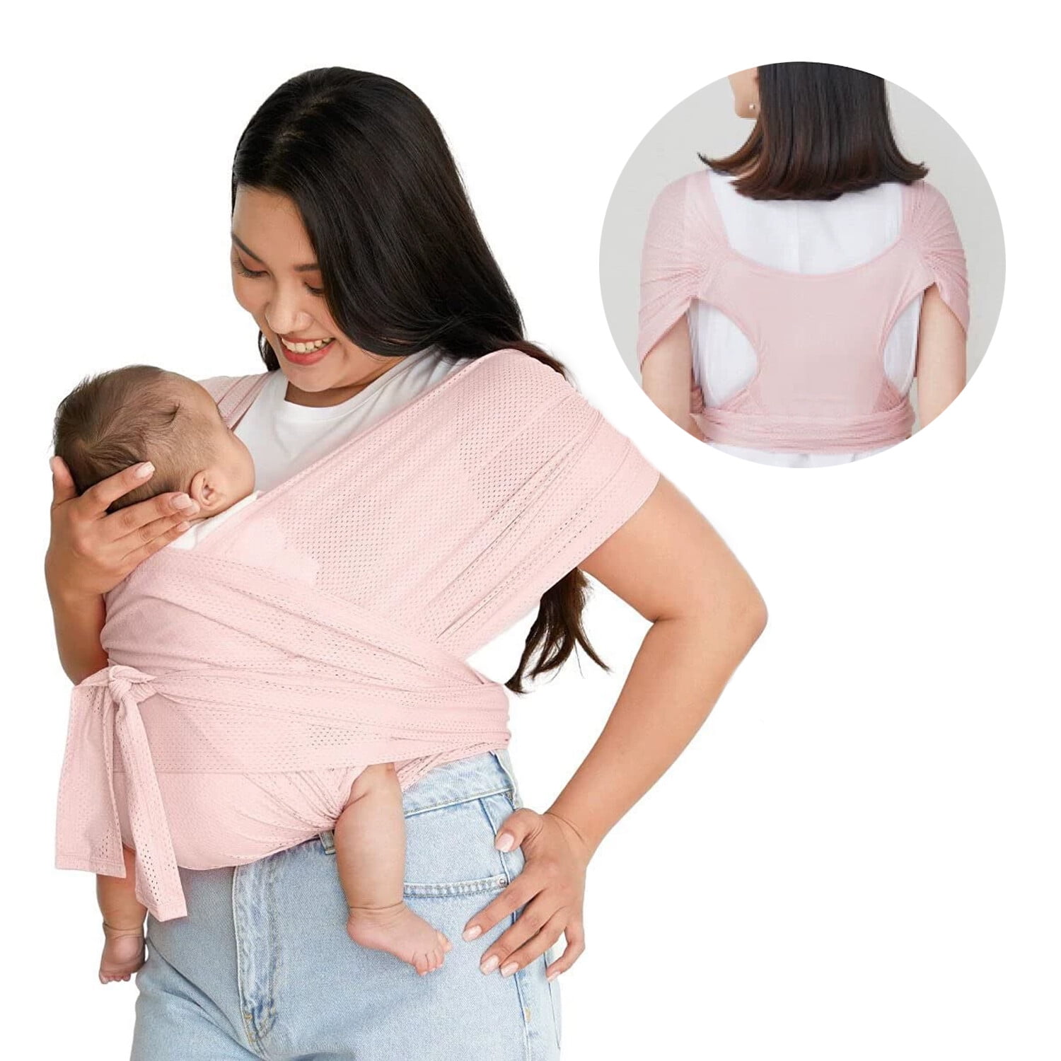 Baby Wrap Carrier for Newborns to Toddlers (8-33lbs), Infant Sling ...
