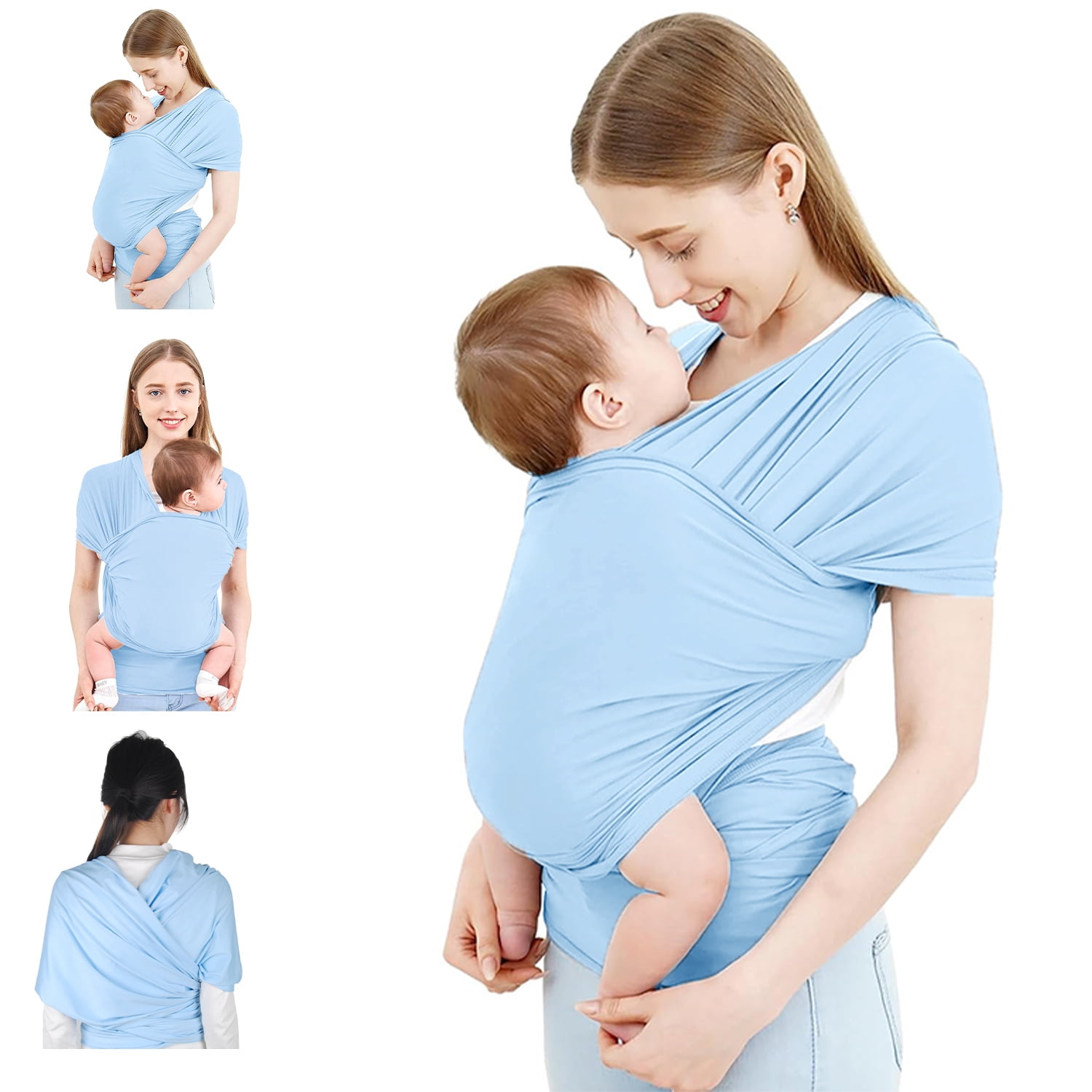 Baby Wrap Carrier,Original Breathable Baby Carrier Wrap Sling ...