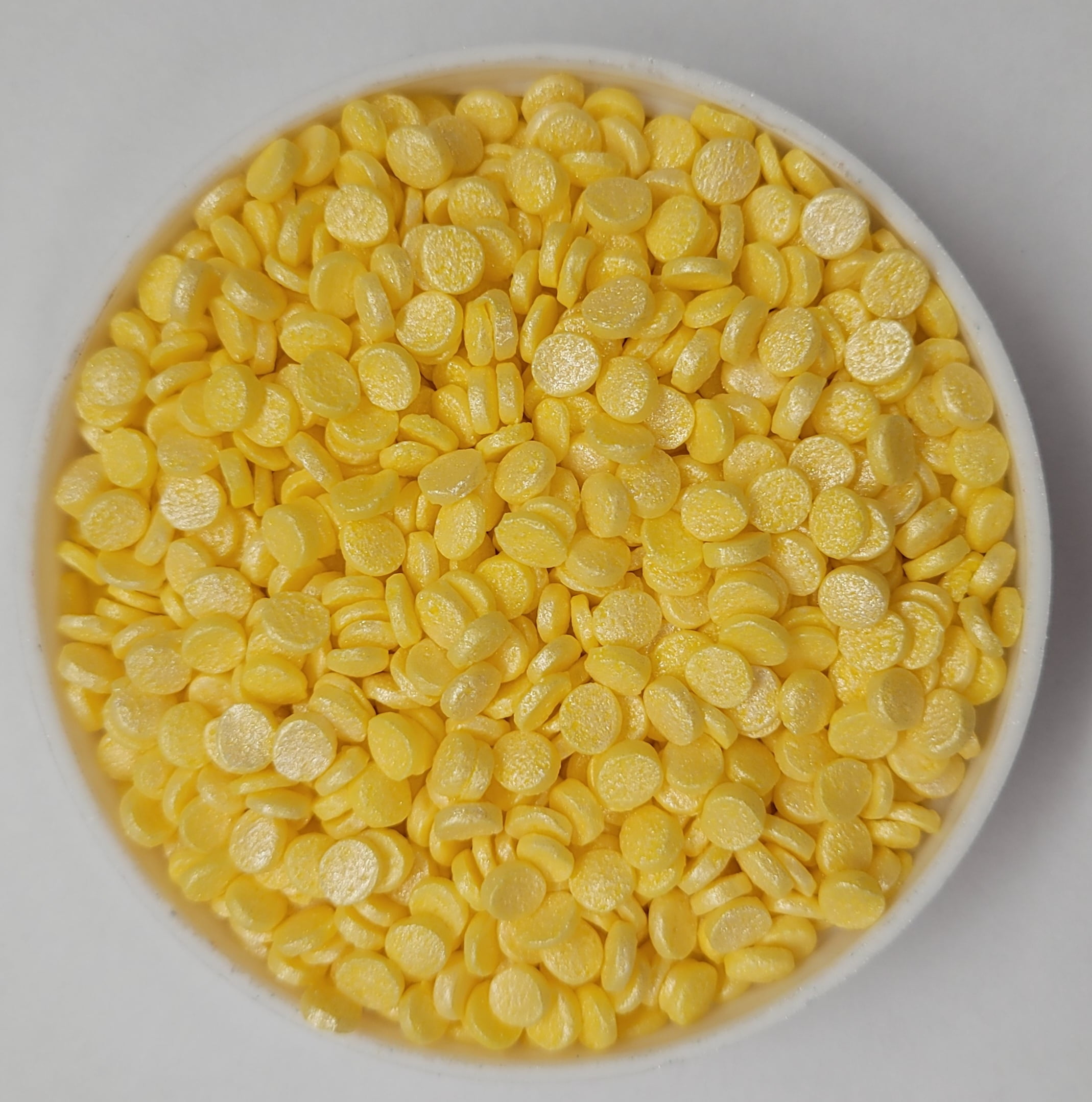 Baby Yellow Edible Sequin Confetti Quins Sprinkles 4 Ounces - Walmart.com