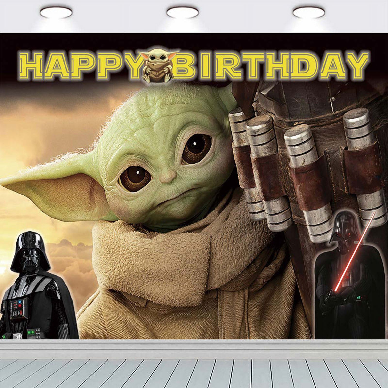 Baby Yoda Background Taspestry Post Banner Backdrop Party Supplies Wall ...