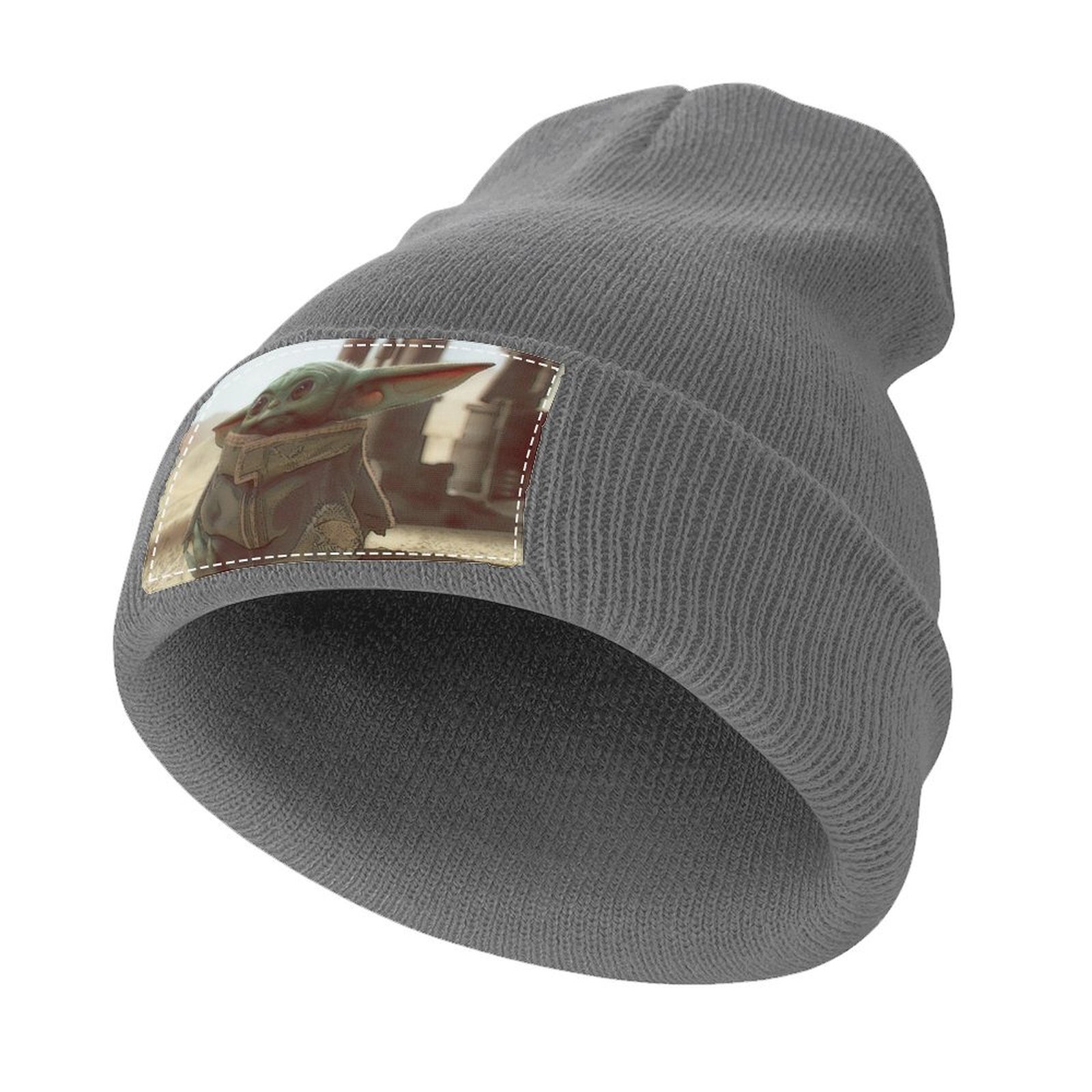 Baby Yoda Beanie for Men Women, Slouchy Knit Cuffed Beanie Hats Warm ...