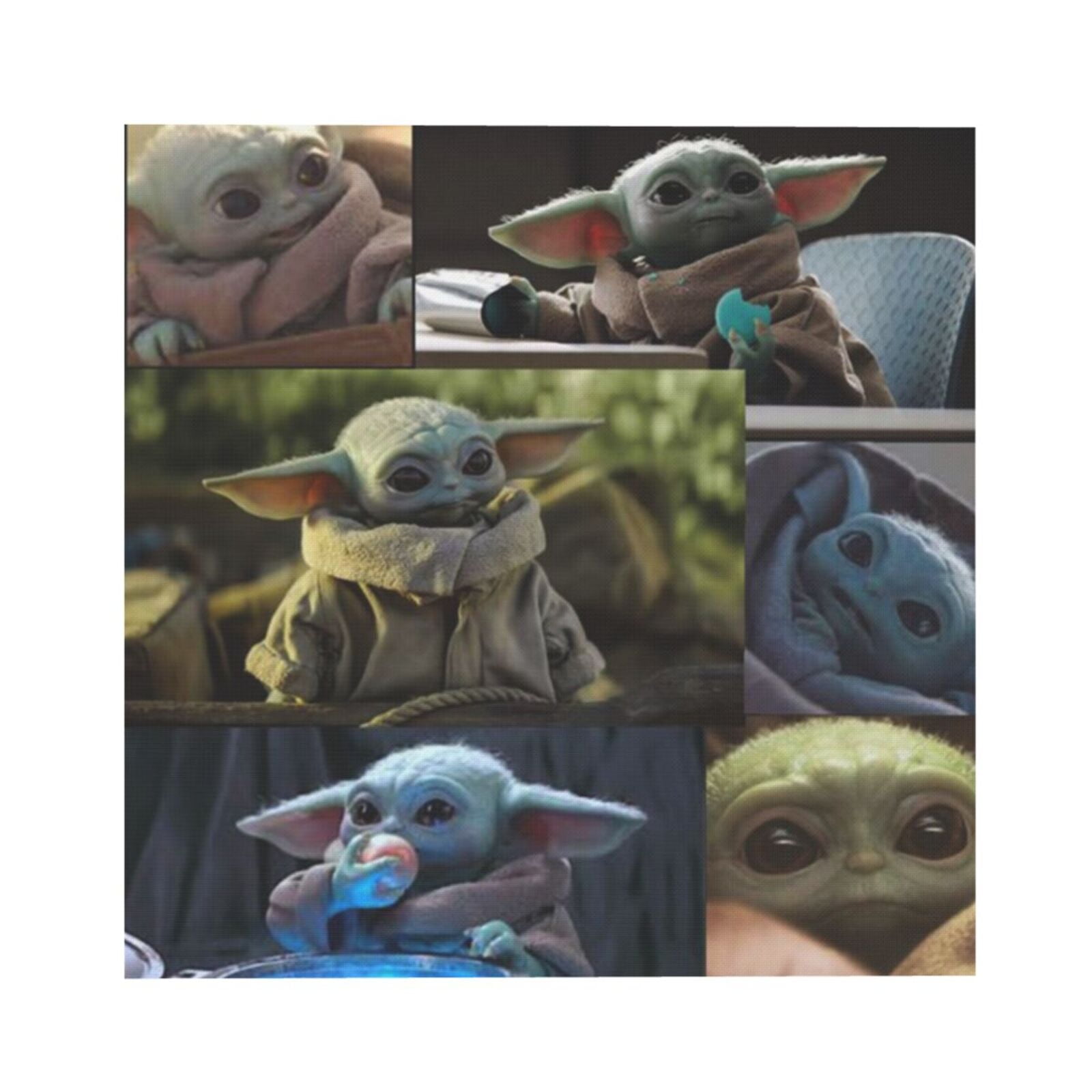Baby Yoda Canvas Decorative Poster Square Unframe Wall Poster Art ...