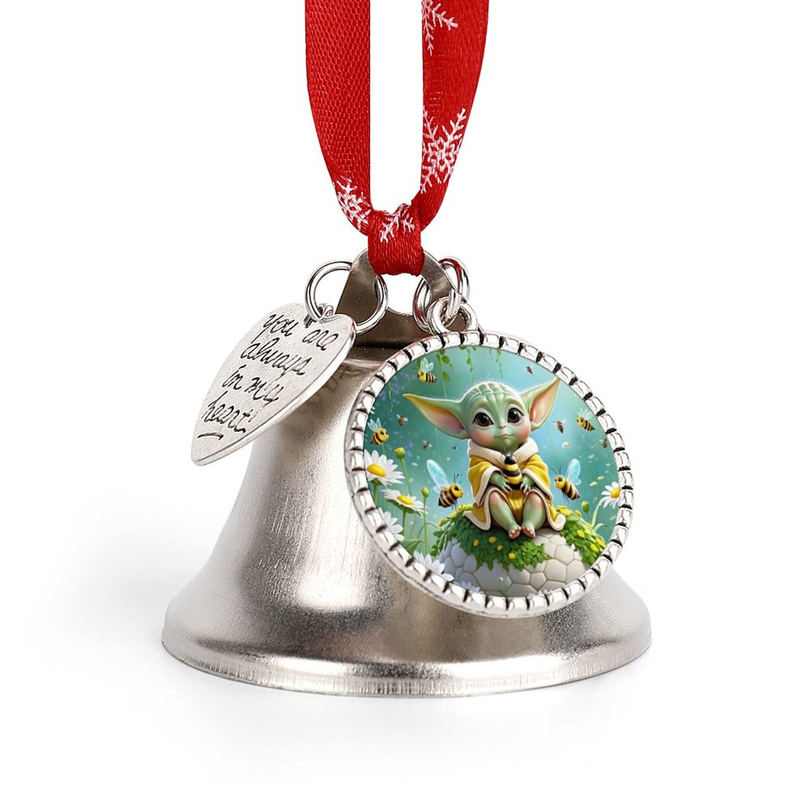 Baby Yoda Christmas Bells Charm Jingling Bell Christmas Decoration Bell ...