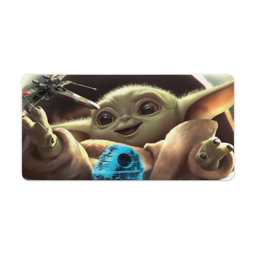 Baby Yoda Desk Mat, Big Desk Pad, Extended Gaming Mouse Pad, Large ...