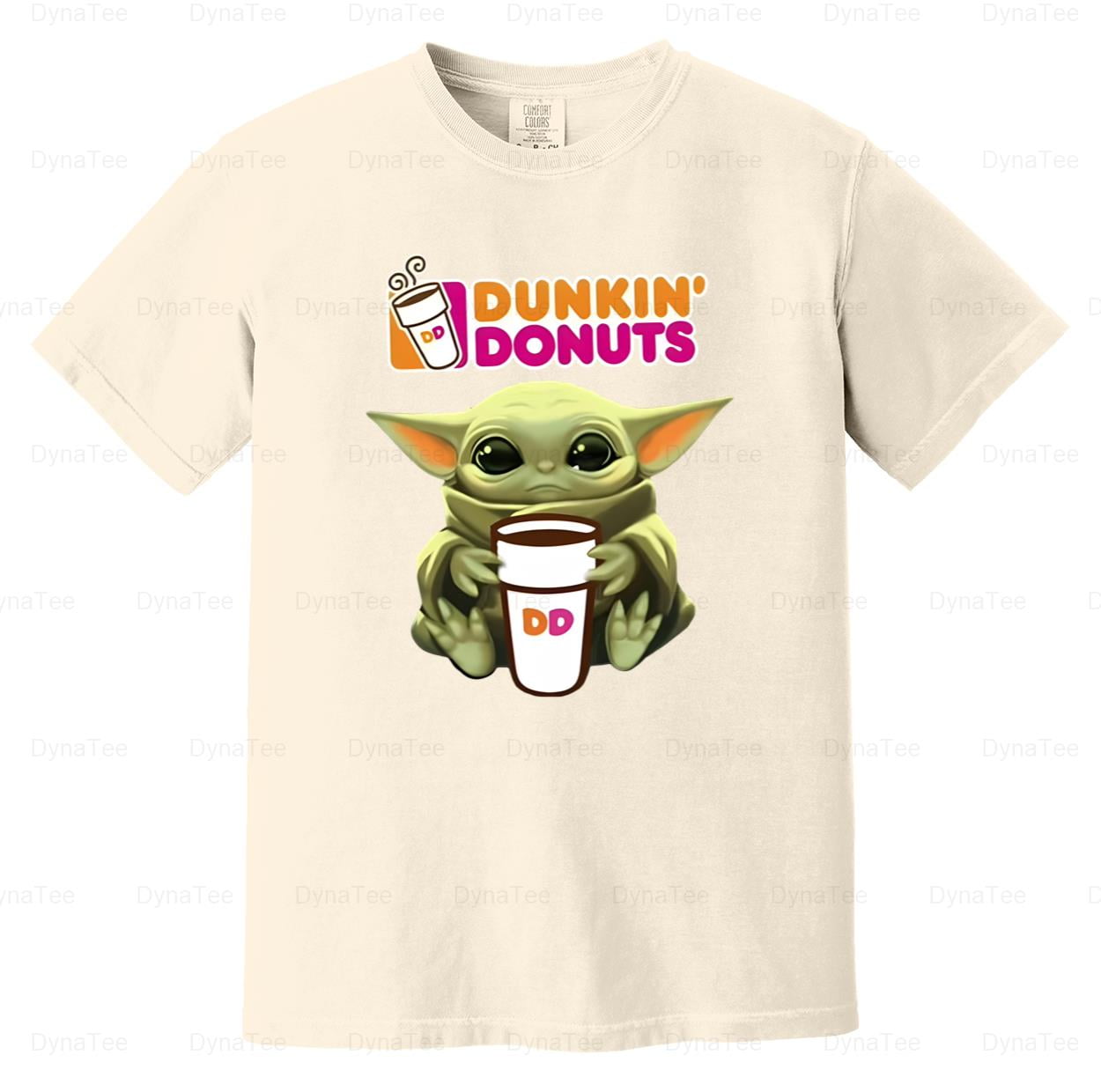 Baby Yoda Dunkin Donuts Funny Coffee Fan SciFi Meme Graphic Comfort ...