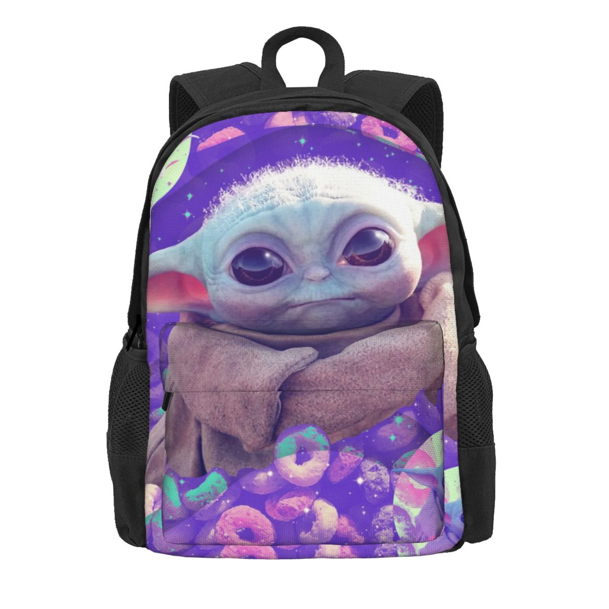 Baby Yoda Laptop Backpack, Daypack Backpack For School College, Extra ...