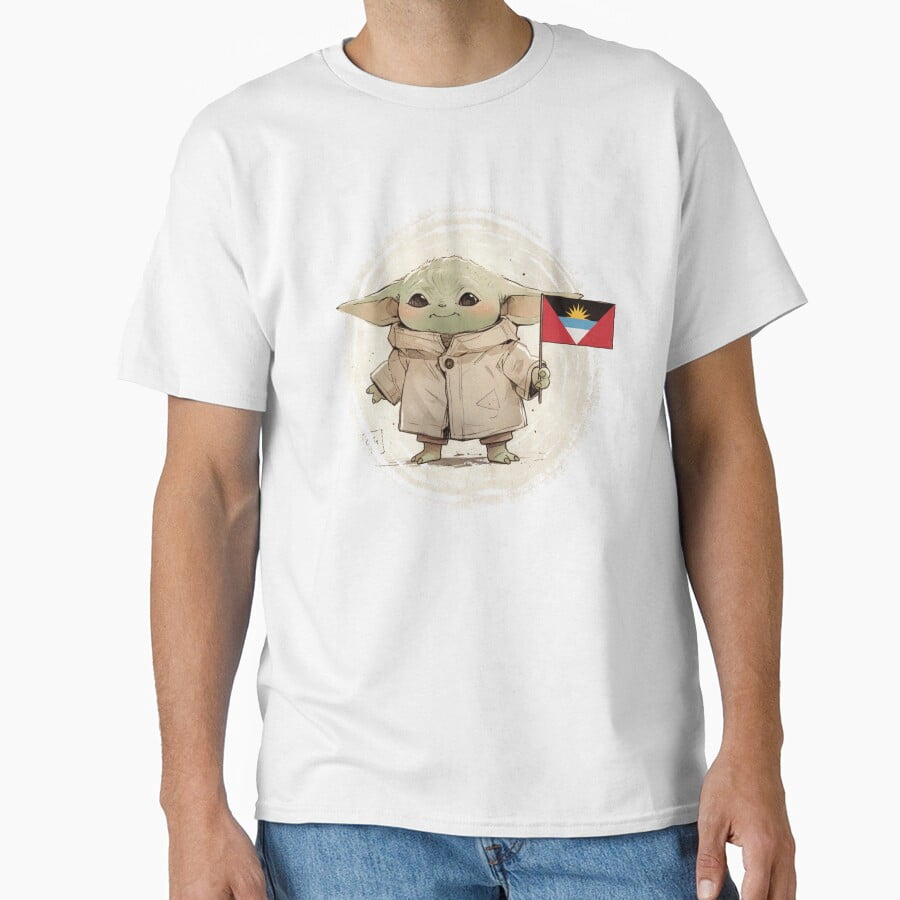 Baby Yoda Old Flag Distressed Retro Faction Banner Galactic Travel T ...