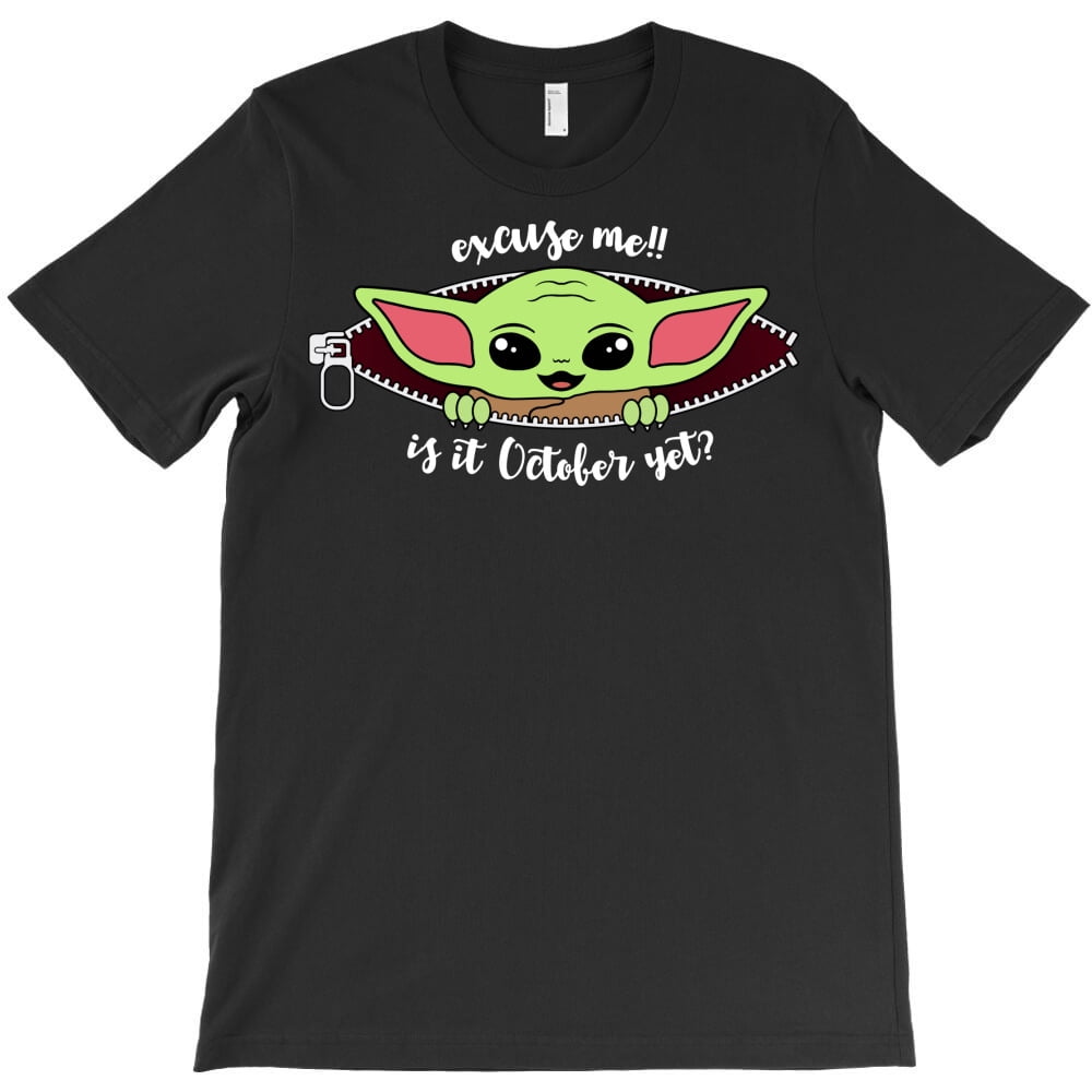Baby Yoda Peek A Boo Boy October Themed Funny and Cute Birthday and ...