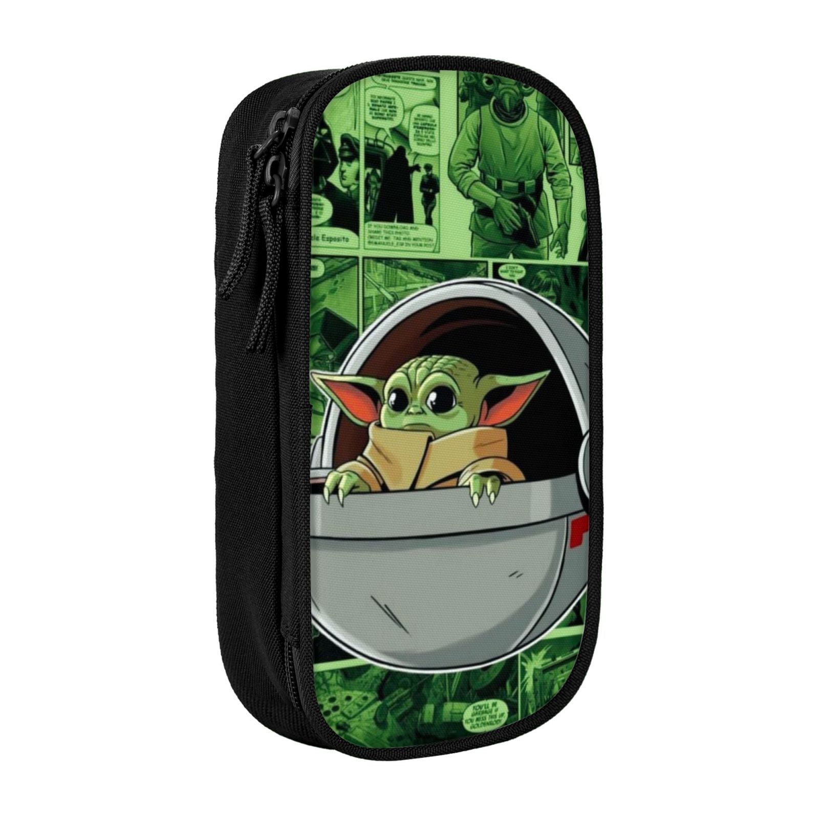 Baby Yoda Pencil Case, Large Capacity Student Stationery Crayon Zippers ...