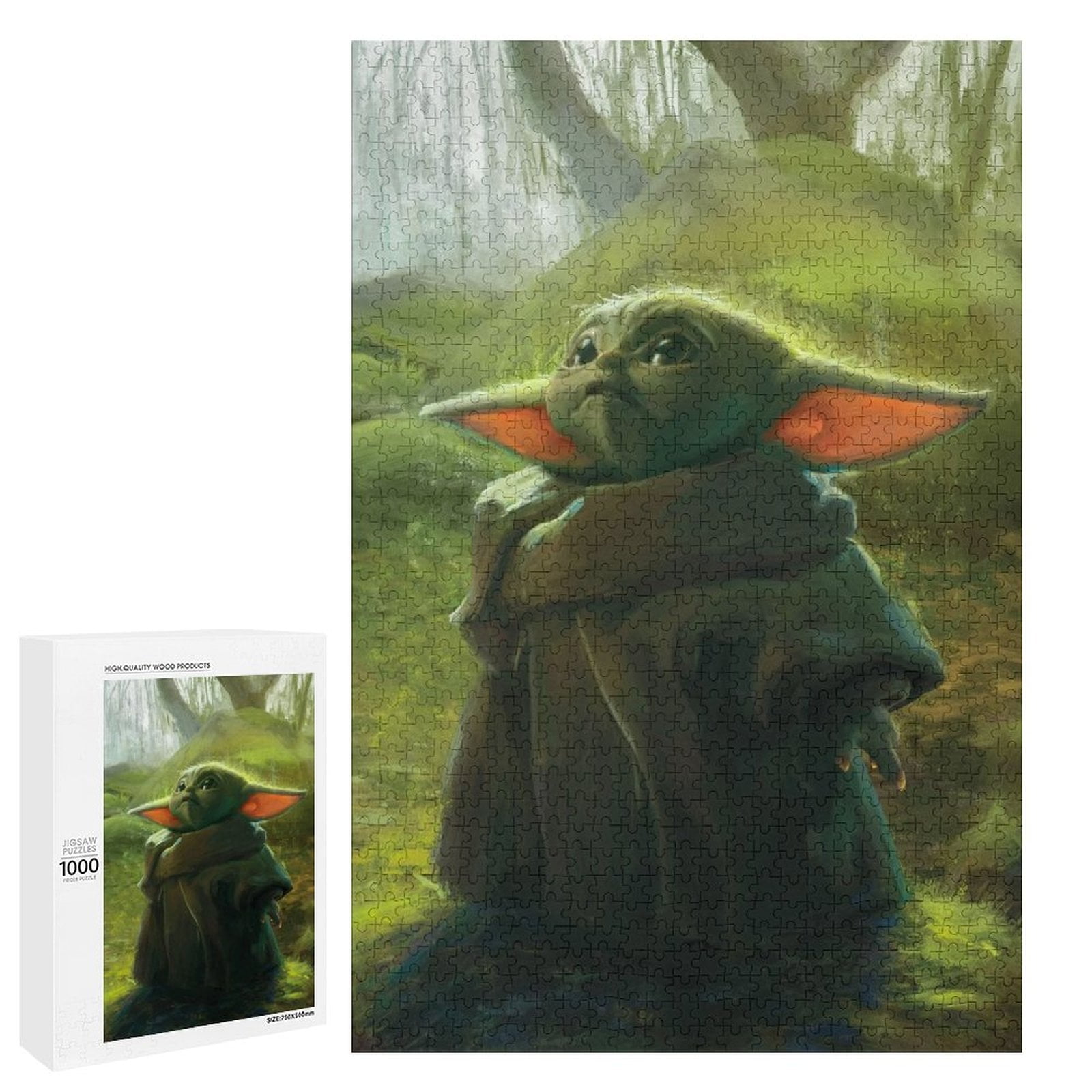 Baby Yoda Puzzle - 1000 PCS Jigsaw Puzzle For Adults Kids Boys Girls ...