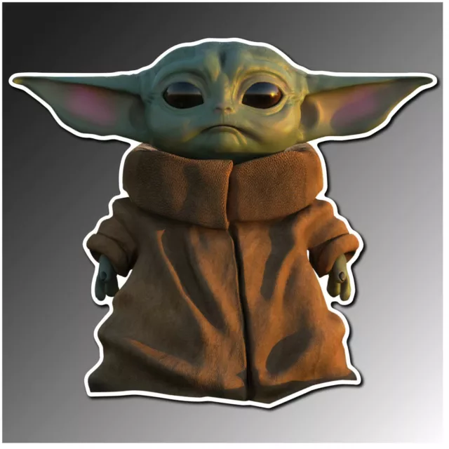 Baby Yoda Star Wars The Mandalorian Sticker Car Truck Window Vinyl ...