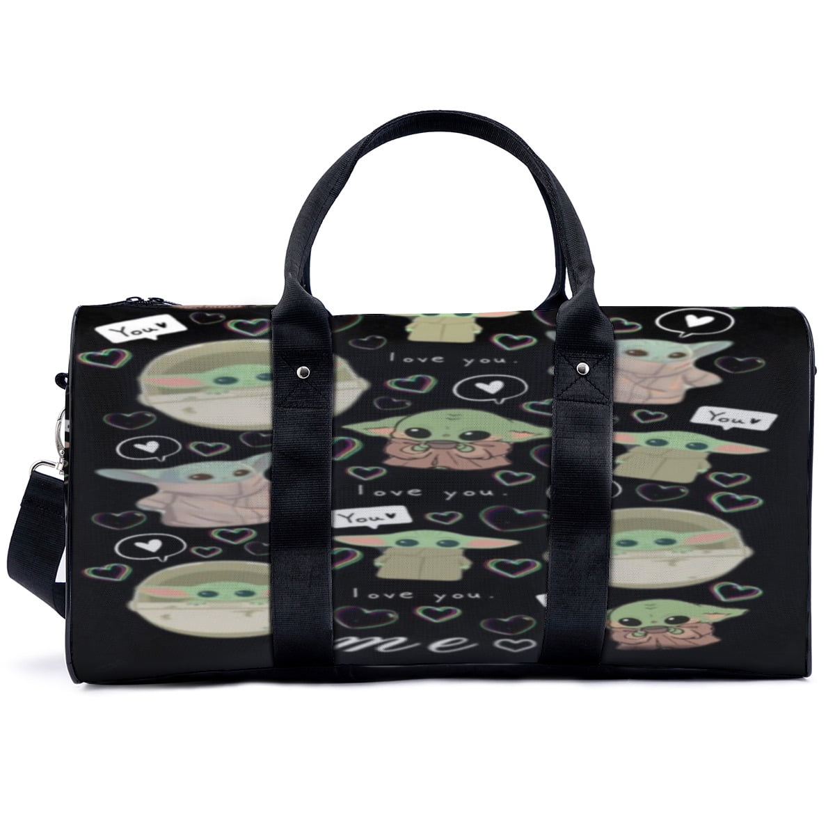 Baby -Yoda cuteCartoon Travel Luggage Bag with Shoulder Strap Tote ...
