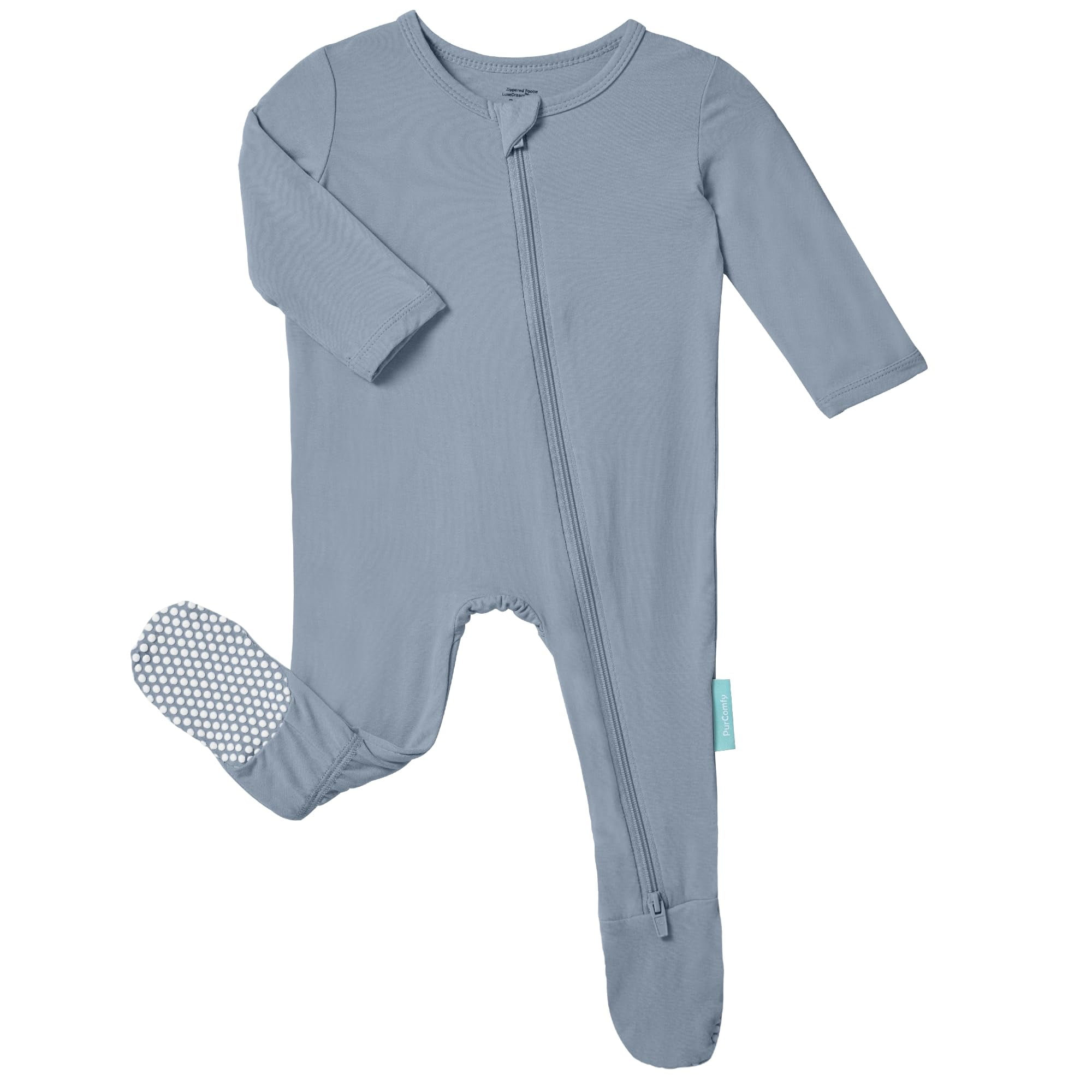 Baby Zipper Footie Pajamas, Supersoft Bamboo Rayon Baby Footed Pjs Boy ...