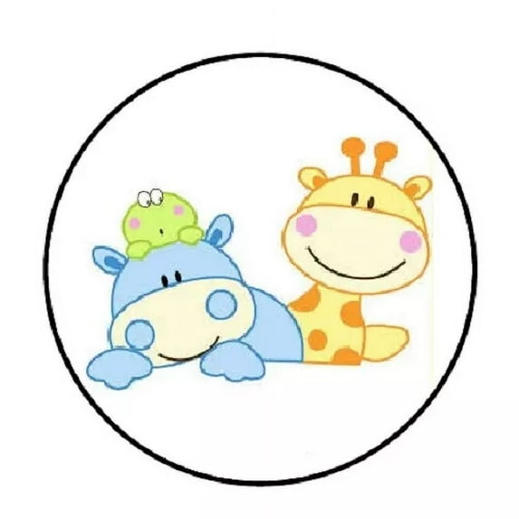 Baby Zoo Animals Sticker Phone Decal Water Bottle Stickers Car Decals ...