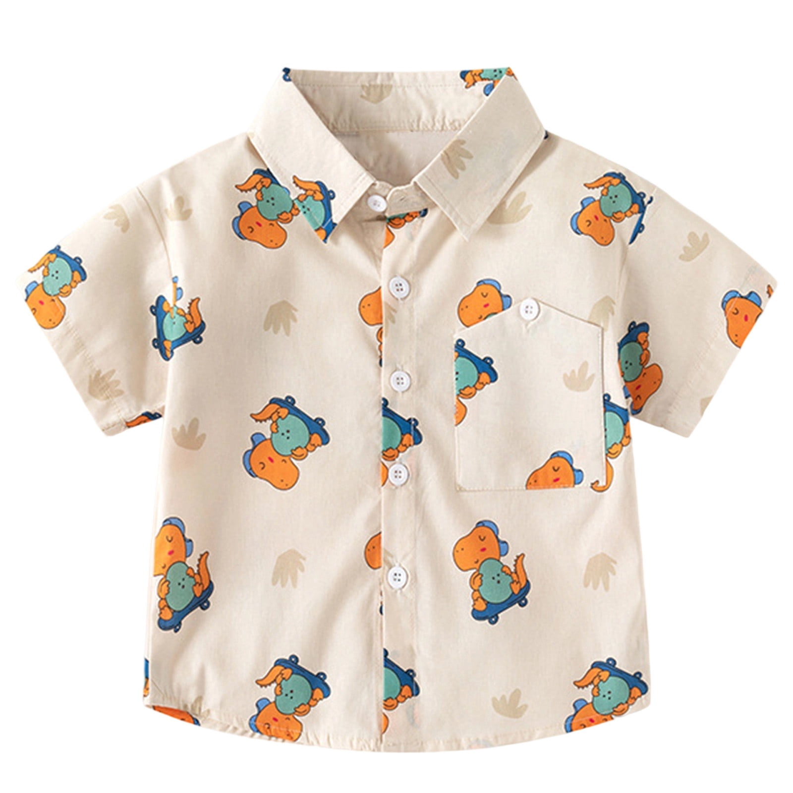 Baby and Toddler Boys Tops Short Sleeve Digital Print Comfort Kids ...