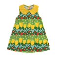 Baby and Toddler Girls Dresses Sleeveless Floral Printed Round Neck ...