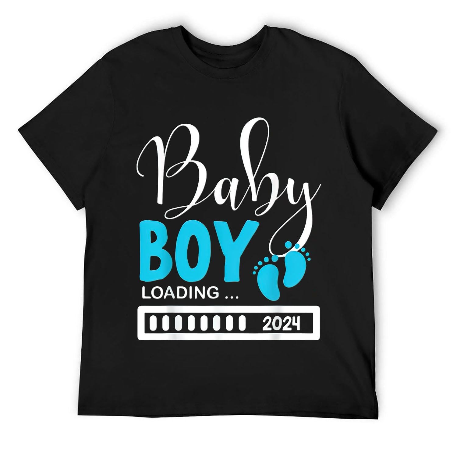 Baby boy loading 2024 for pregnancy announcement T-Shirt Black S ...