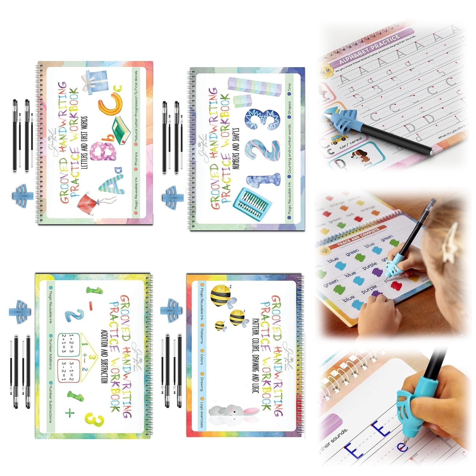 Baby handprint ornament kit! Grooved Handwriting Book With Pens (All 4 ...