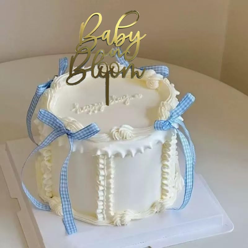 Baby in Bloom Cake Topper,Baby shower BSL1 cake sign,Welcome Newborn ...