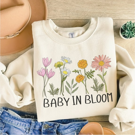 Baby in Bloom Shirt, Pregnancy Announcement Shirt, Baby Shower Gift for ...