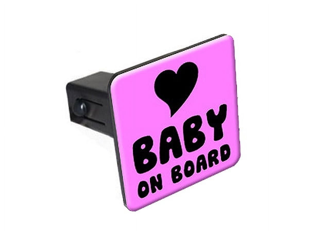 Baby on Board - Pink Tow Hitch Cover - Walmart.com