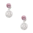 Delight Jewelry Silvertone Baby on Board with Feet Pink Crystal Clip on ...