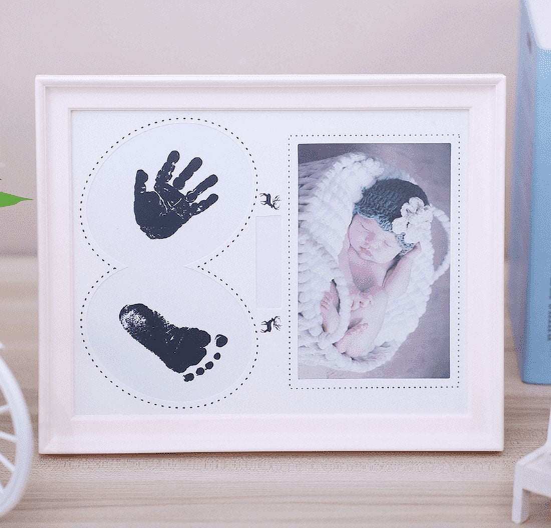 Baby prints Handprint and Footprint Photo Frame Kit with an Included ...