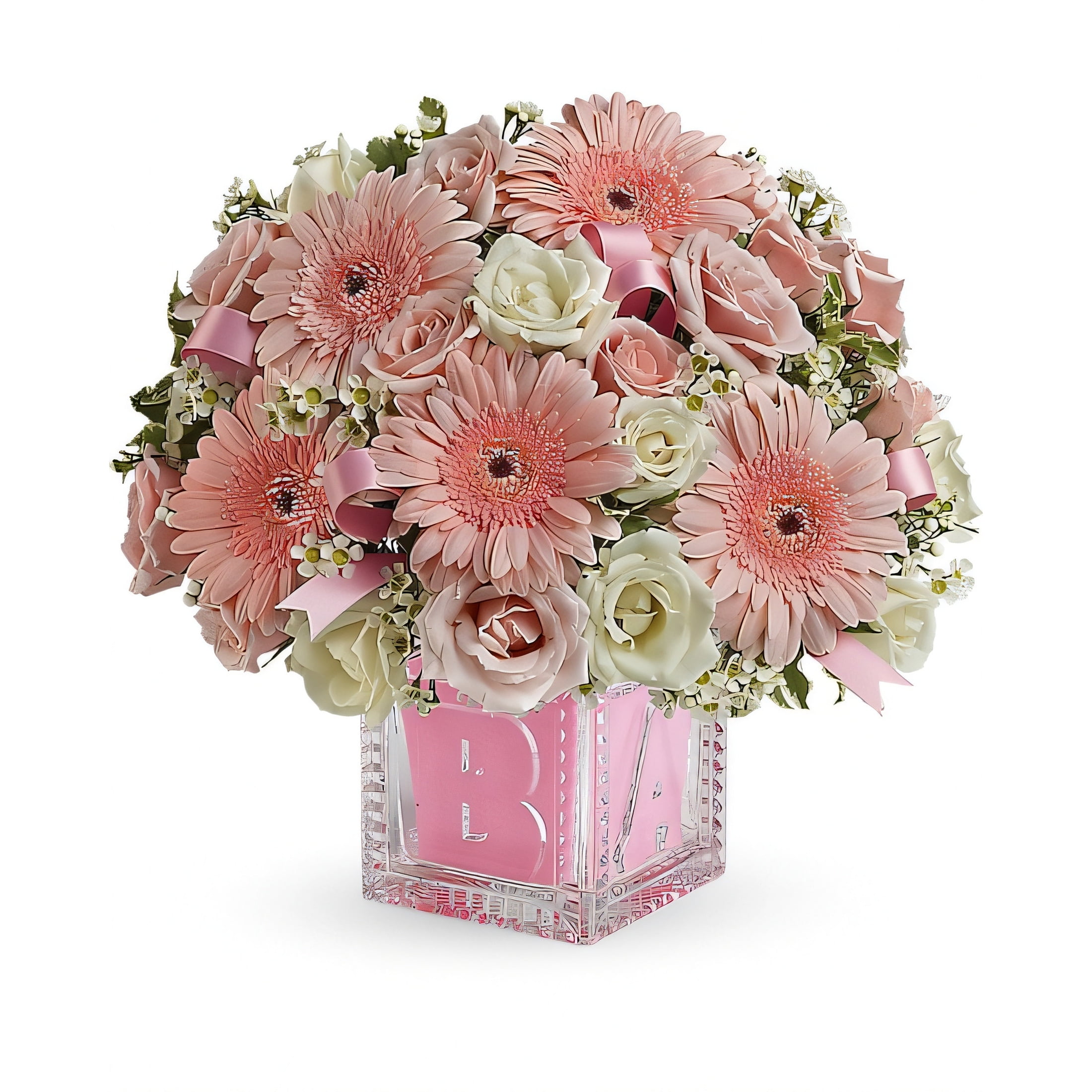 Baby's First Block by Teleflora - Pink - Premium - Walmart.com
