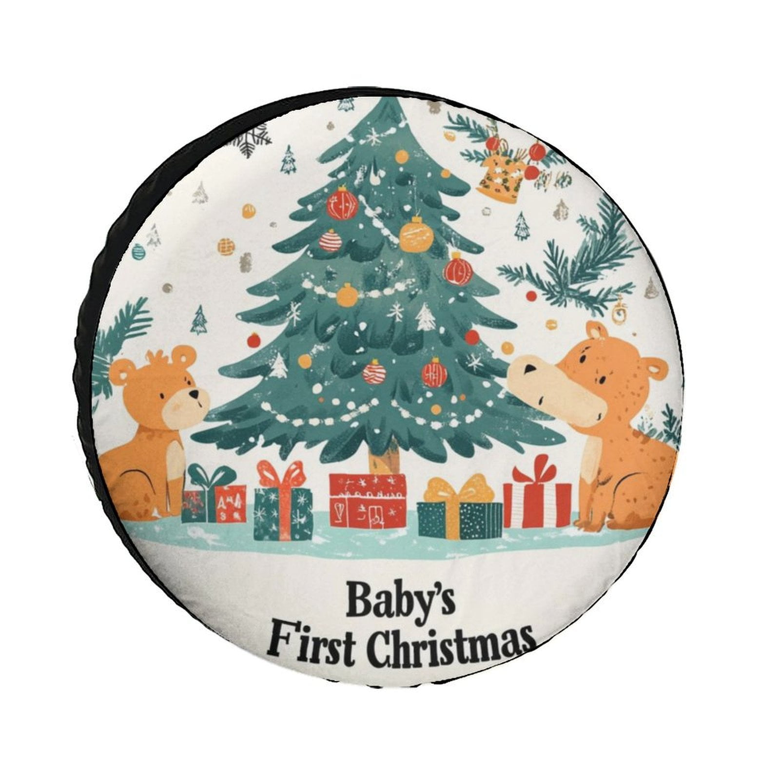 Baby's First Christmas Camper Spare Tire Cover Christmas Decorations ...